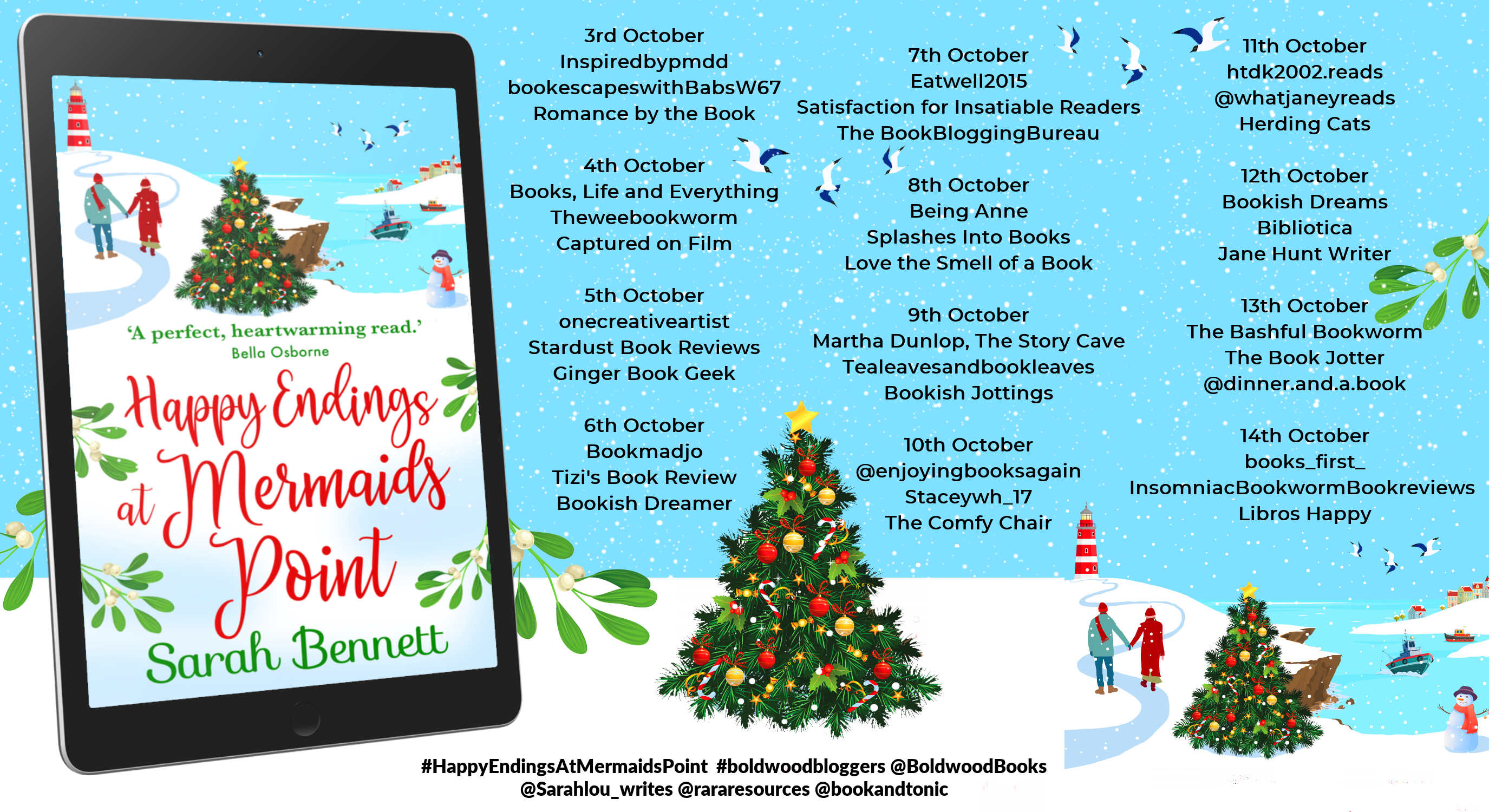 BlogTour for Happy Endings at Mermaids Point by Author Sarah Bennett ...