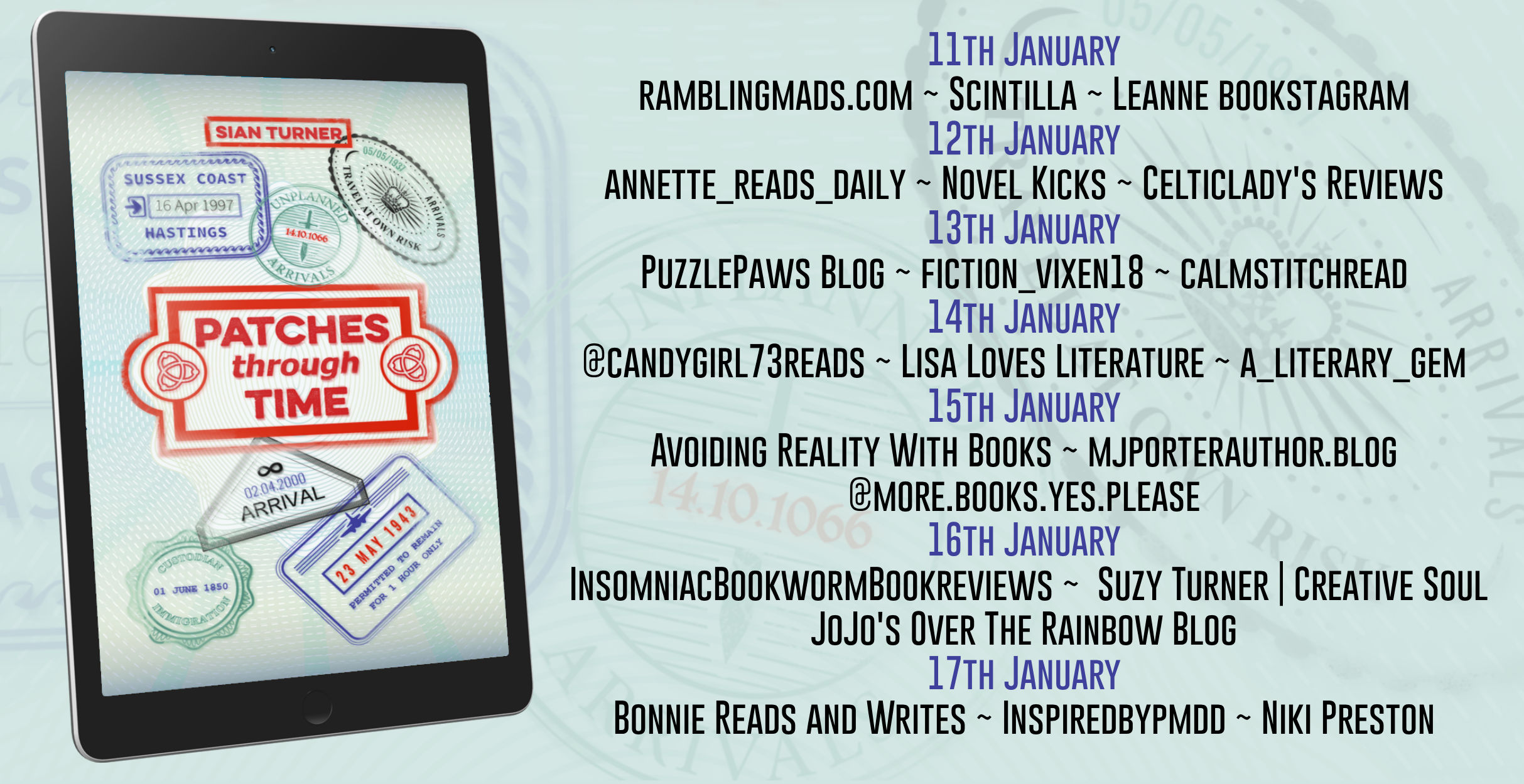 BlogTour for Patches Through Time by Author Sian Turner – Inspired by ...