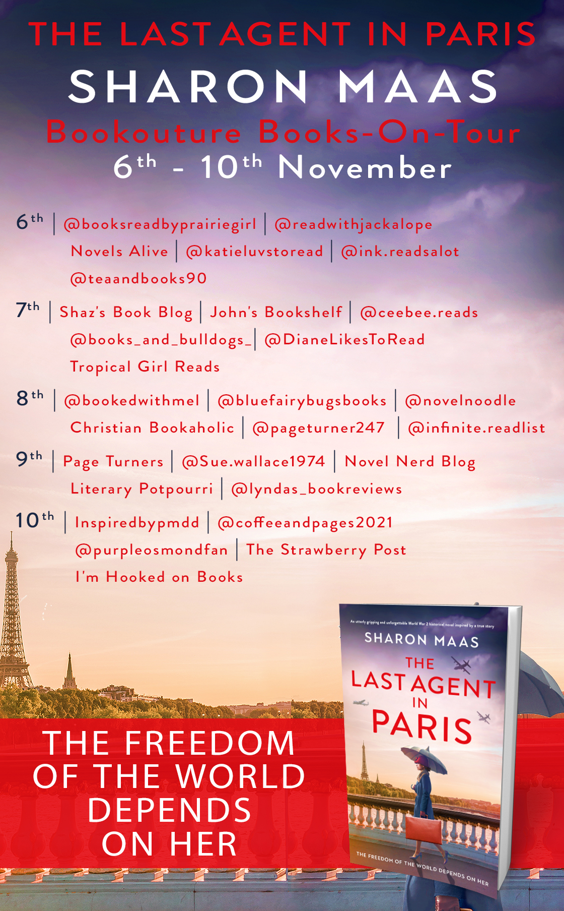 My Review for the BooksOnTour Blogtour for The Last Agent in Paris ...