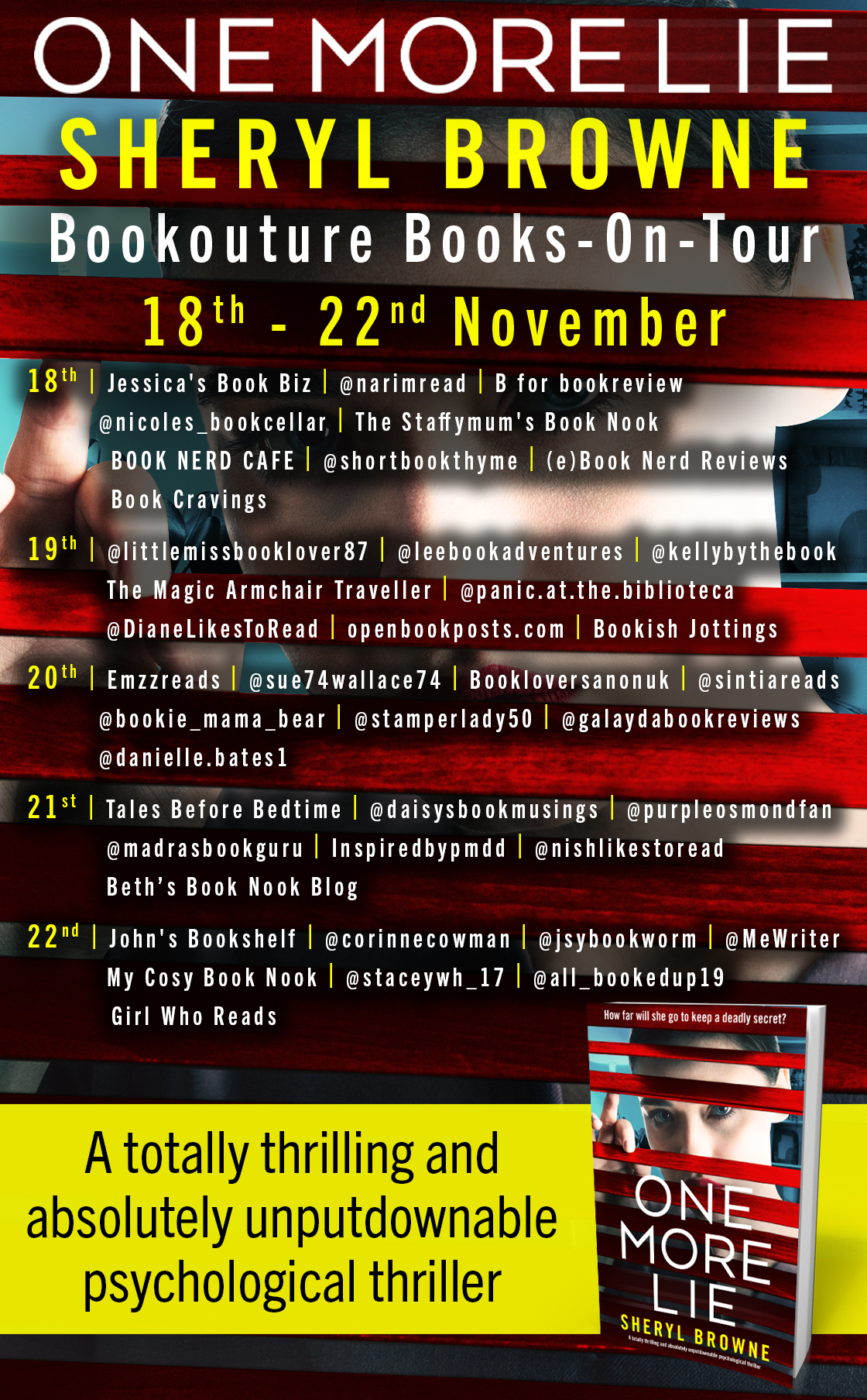 My BlogStop for the #BooksOnTour BlogTour for Sheryl Browne’s New Release ‘One More Lie ...